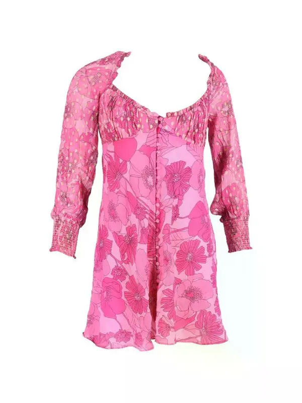 Rixo Fara Floral-print Mini Dress