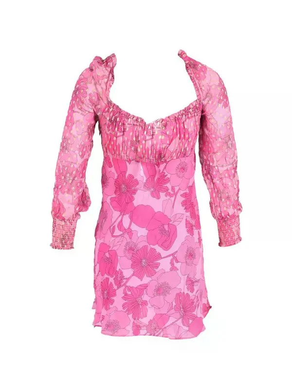Rixo Fara Floral-print Mini Dress
