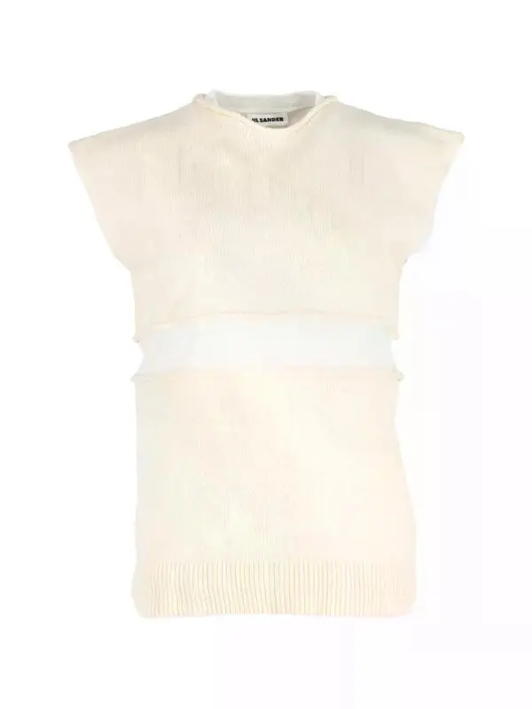 JIL SANDER Layered Knitted Vest