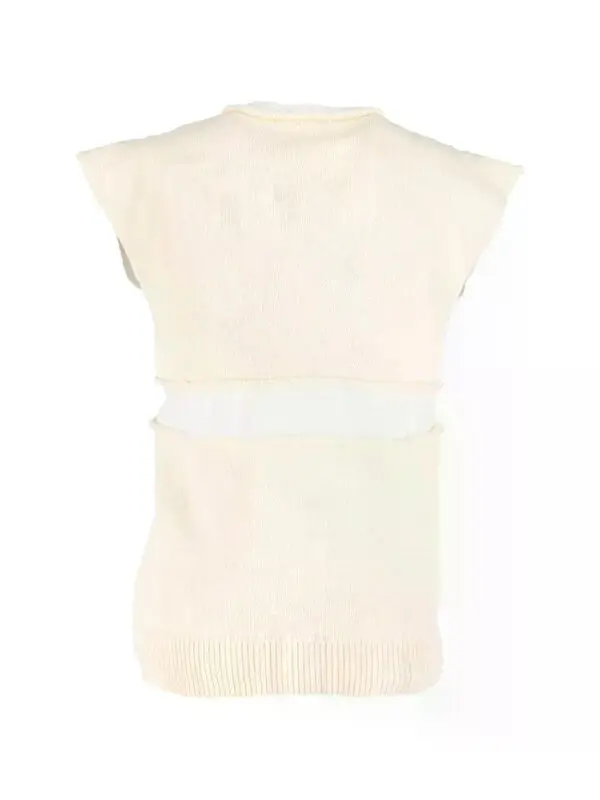 JIL SANDER Layered Knitted Vest