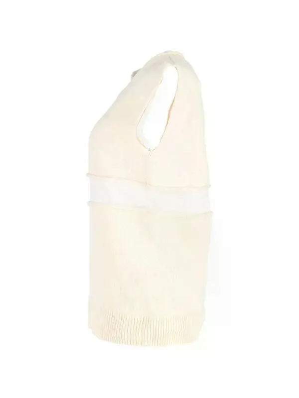 JIL SANDER Layered Knitted Vest