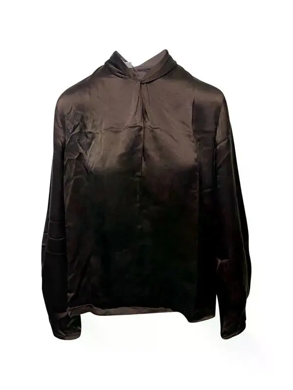 Vince Twist-collar Blouse