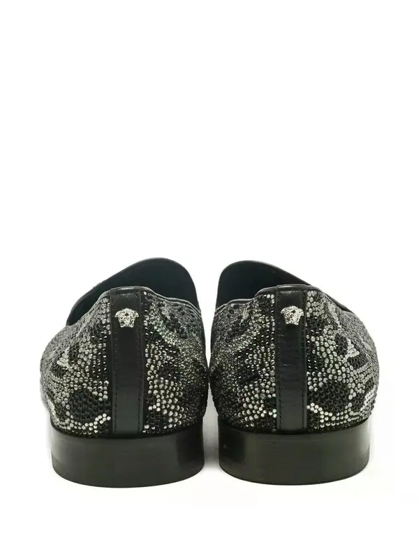 Versace Crystal-embellished Loafers