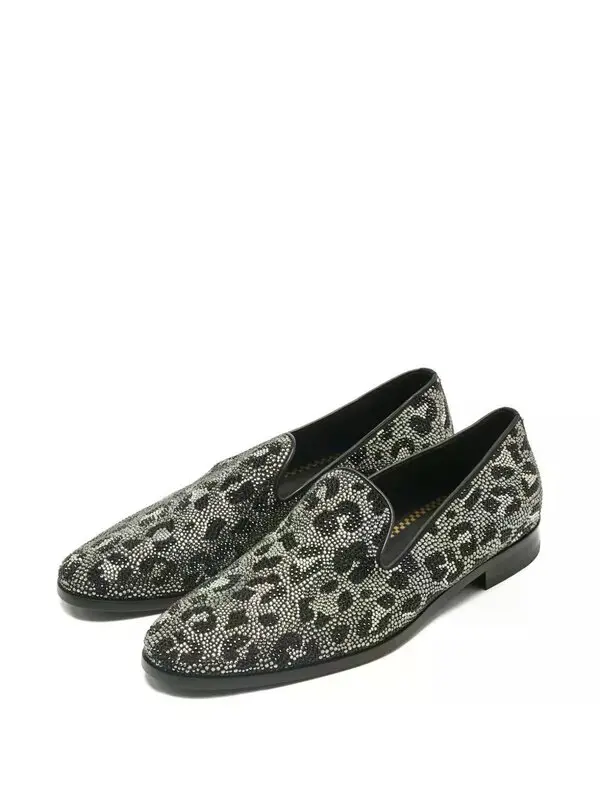 Versace Crystal-embellished Loafers