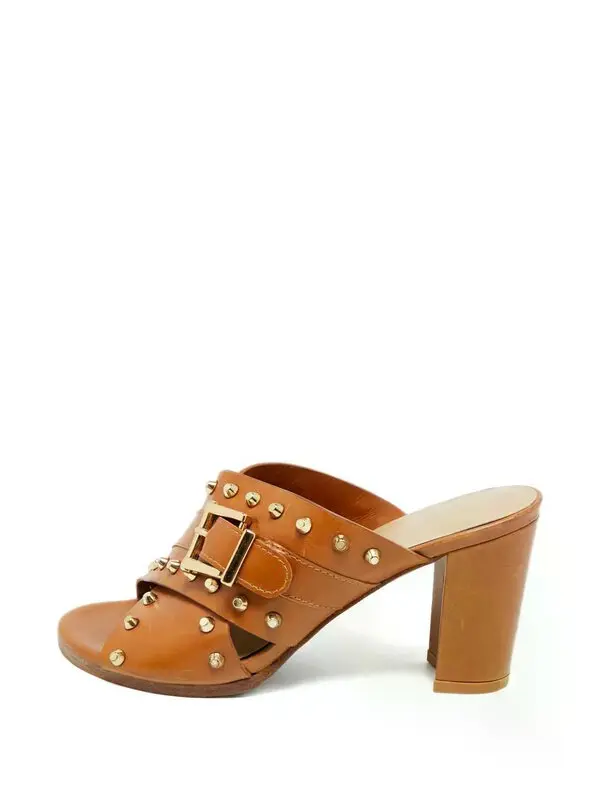 STUART WEITZMAN Studded Buckle Sandals