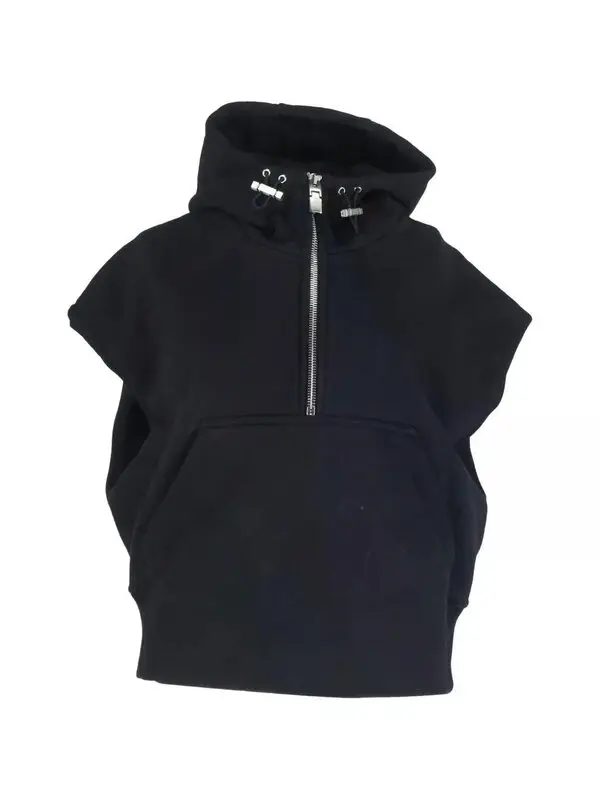 Givenchy Half-zip Short-sleeve Hoodie