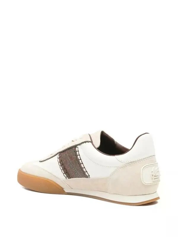 Etro Patterned Panel Sneakers - Neutrals