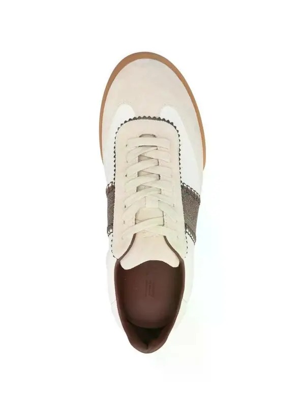 Etro Patterned Panel Sneakers - Neutrals