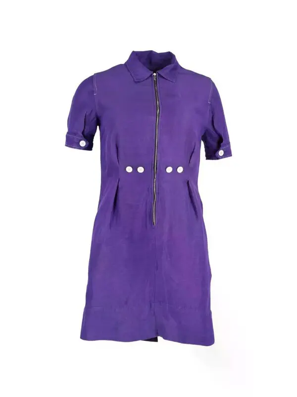 Sandro Zip Button Mini Dress