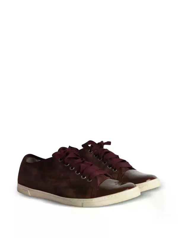 LANVIN Suede Lace-up Sneakers