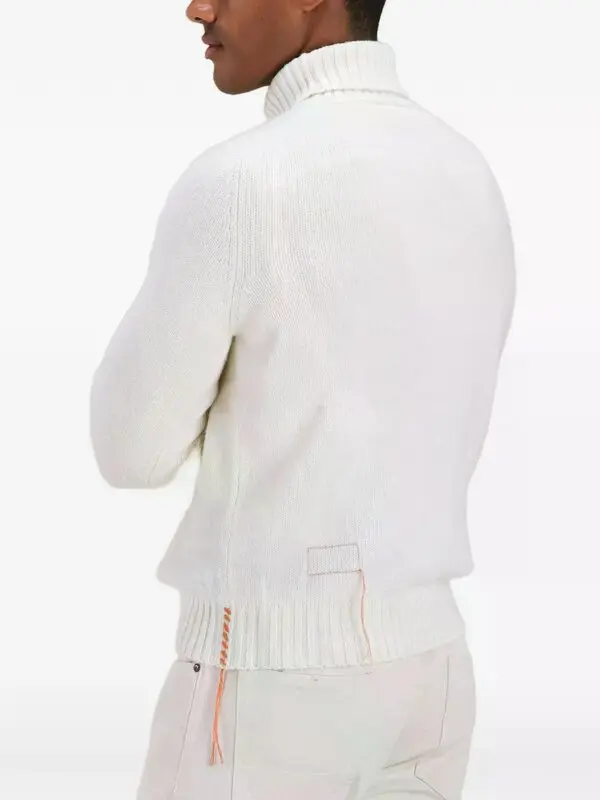 FORTELA Mallory Pocket Ribbed Turtleneck Sweater