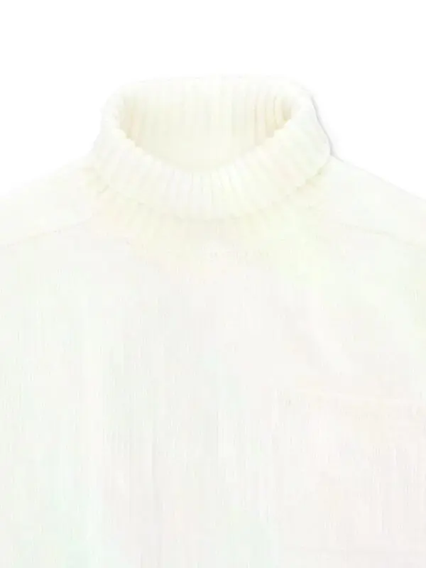 FORTELA Mallory Pocket Ribbed Turtleneck Sweater