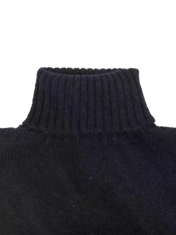 FORTELA Ribbed-cuff Turtleneck Wool Sweater