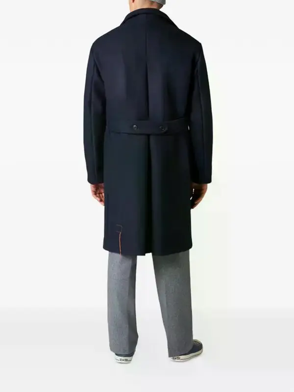 FORTELA Serwilliam Double-breasted Flap-pocket Coat