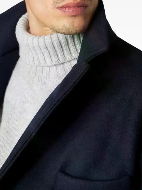 FORTELA Serwilliam Double-breasted Flap-pocket Coat