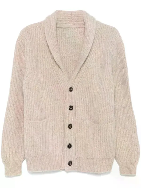 FORTELA Brushed-finish Knit Cardigan