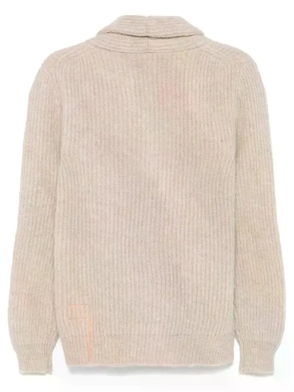 FORTELA Brushed-finish Knit Cardigan