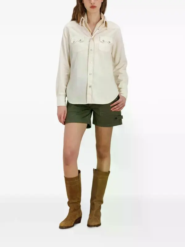 FORTELA Toledo Texan Flap-pocket Shirt - Neutrals