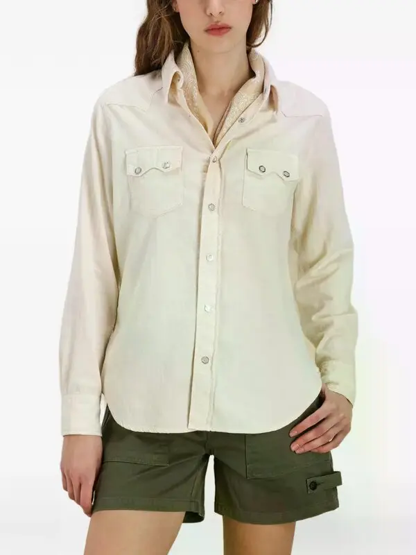FORTELA Toledo Texan Flap-pocket Shirt - Neutrals