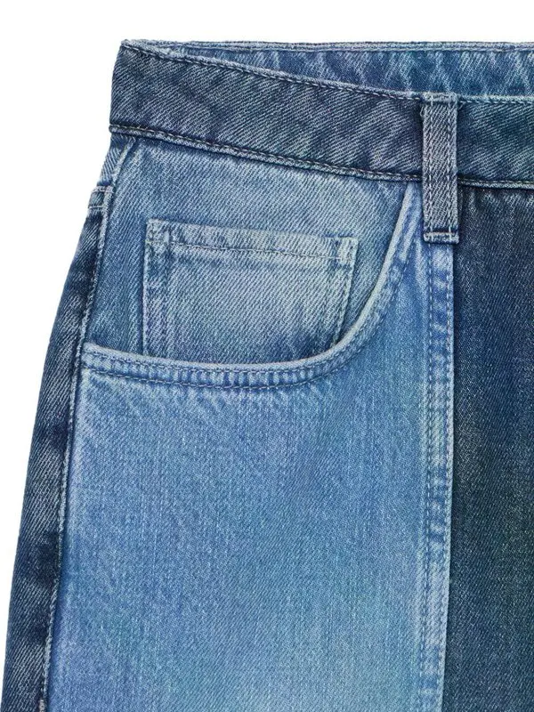 FORTELA Patchwork Flared Jeans
