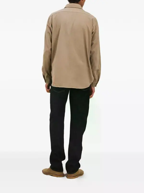 FORTELA Cpo Buttoned Pockets Shirt - Neutrals