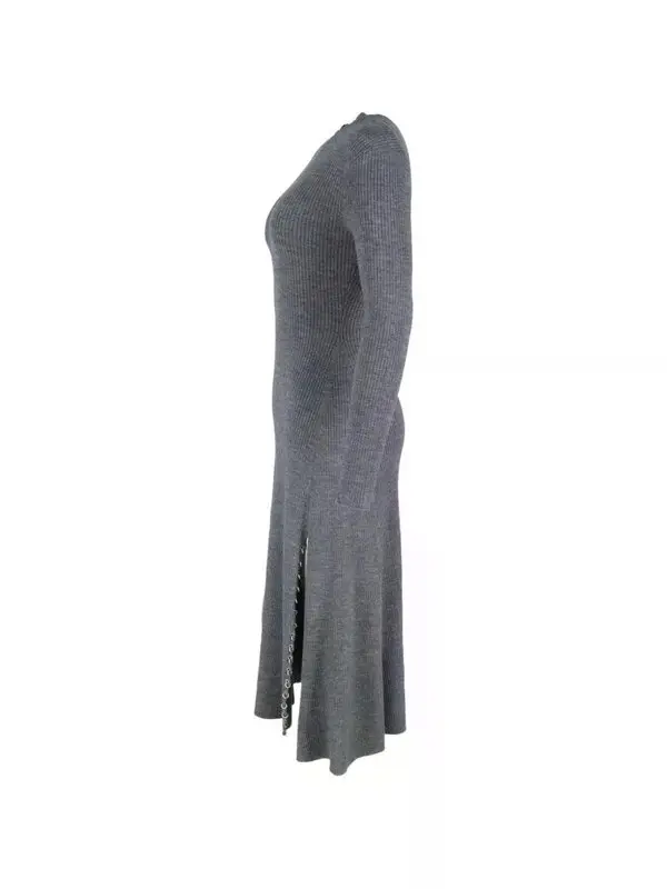 Maje Long-sleeve Knitted Midi Dress