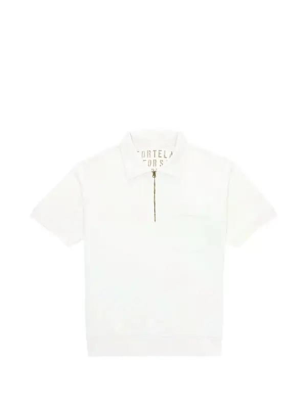 FORTELA Yalepm Short-sleeve Zip Polo Shirt - Neutrals