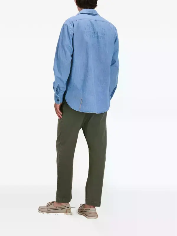 FORTELA Chest-pockets Chambray Overshirt
