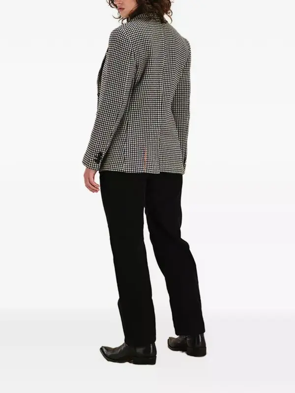 FORTELA Benjamin Houndstooth Single-breasted Blazer
