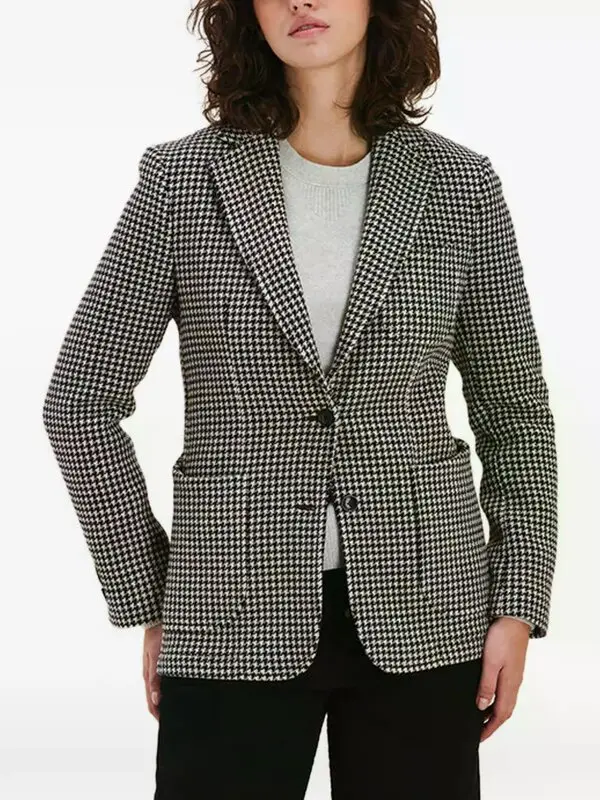 FORTELA Benjamin Houndstooth Single-breasted Blazer