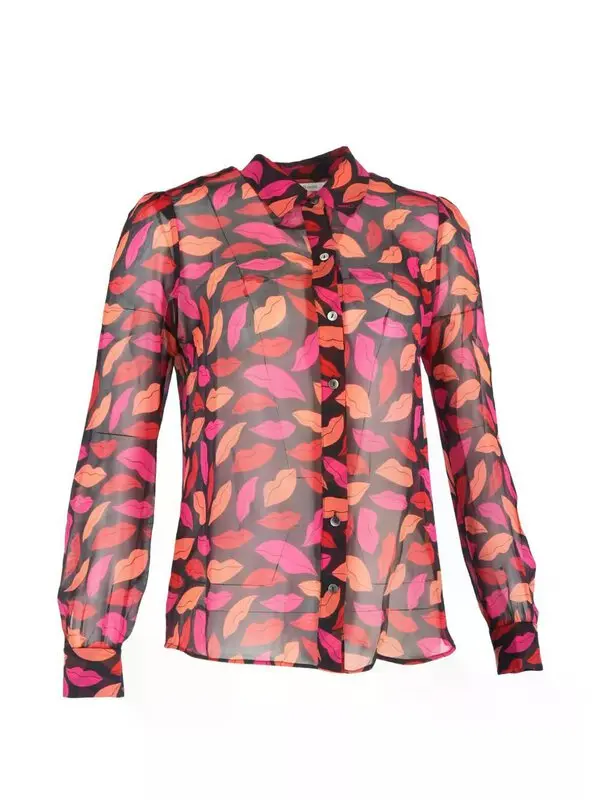 Diane Von Furstenberg Mariah Printed Silk Blouse