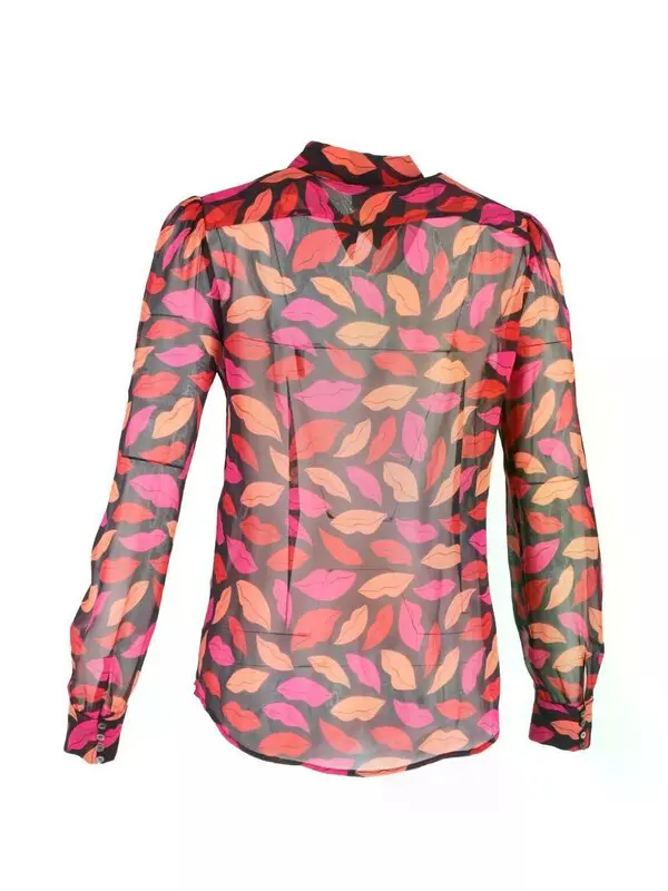 Diane Von Furstenberg Mariah Printed Silk Blouse