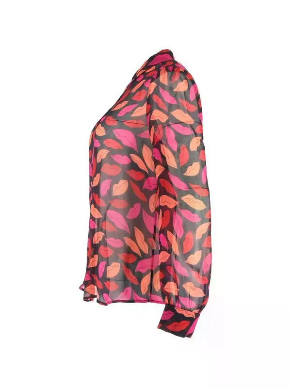 Diane Von Furstenberg Mariah Printed Silk Blouse
