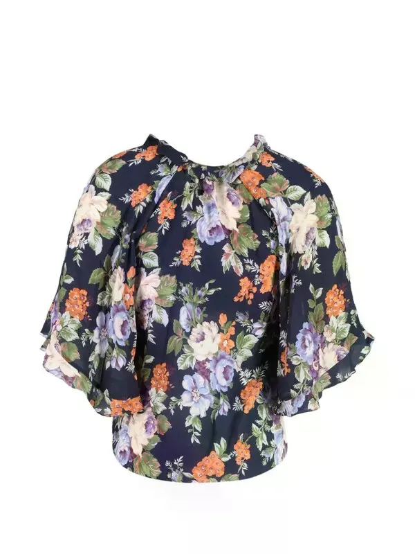 Vilshenko Lena Floral-print Blouse