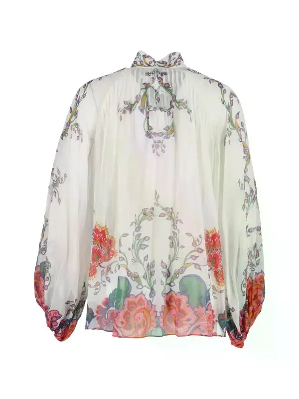 Zimmermann Lovestruck Floral Shirt - Neutrals