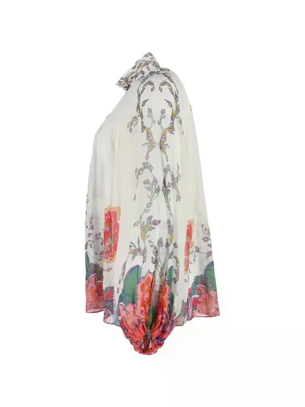 Zimmermann Lovestruck Floral Shirt - Neutrals