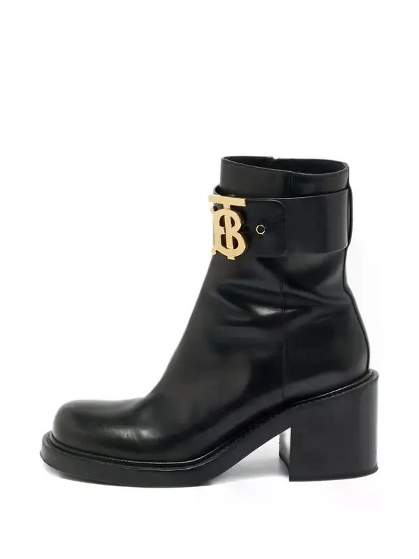 Burberry Westella Logo-strap Ankle Boots