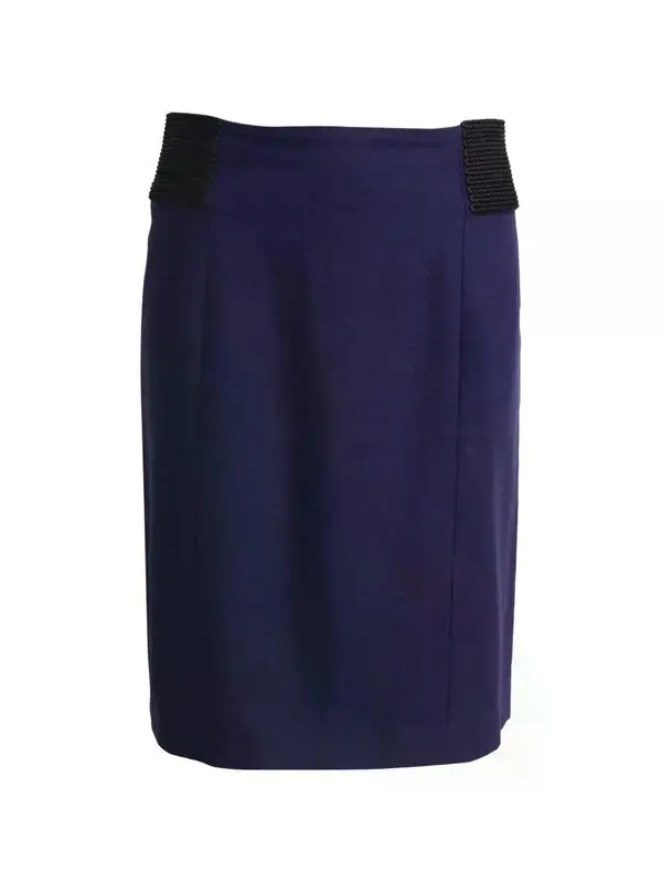 Alberta Ferretti Pleated Elasticated Midi Skirt