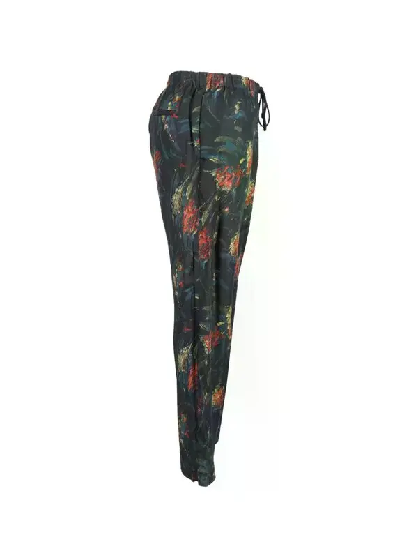 Dries Van Noten Floral-print Drawstring Trousers