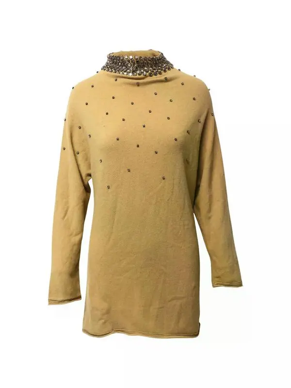 Valentino Garavani Stud Embellished High Neck Dress