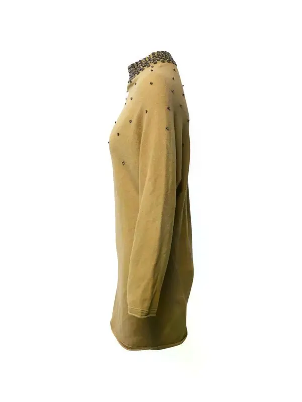 Valentino Garavani Stud Embellished High Neck Dress