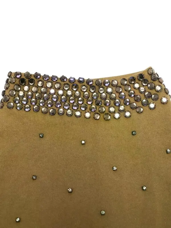 Valentino Garavani Stud Embellished High Neck Dress