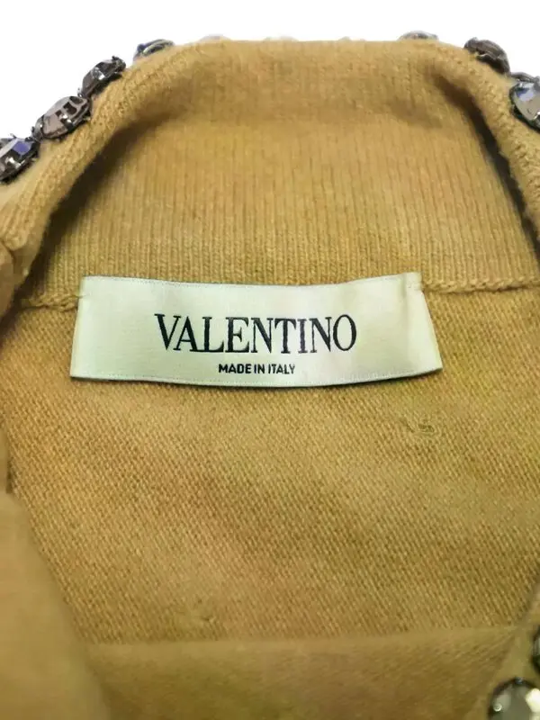 Valentino Garavani Stud Embellished High Neck Dress