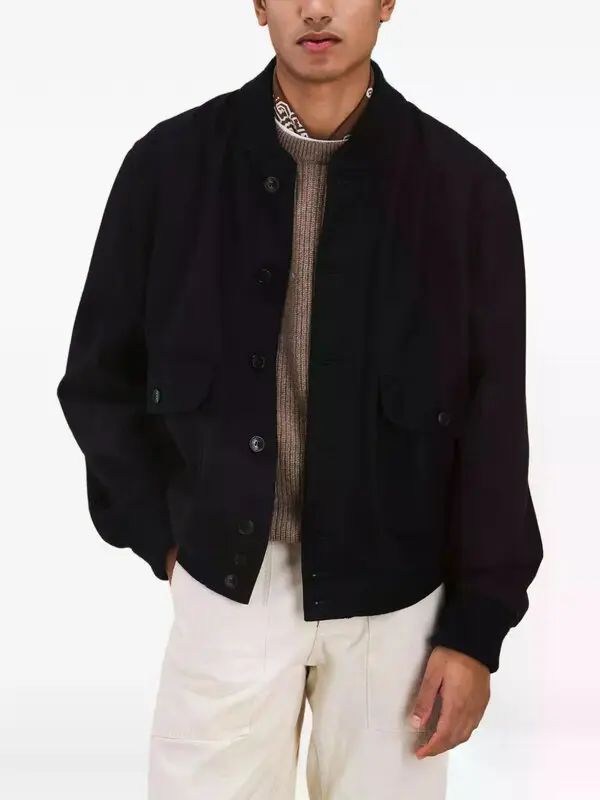 FORTELA Cruiser Buttoned Bomber Jacket