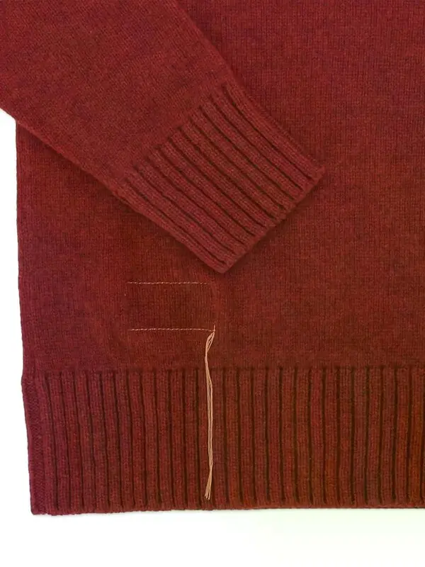 FORTELA Skipper1 Crew-neck Ribbed-trim Sweater - Red