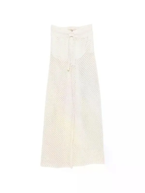 GOLDEN GOOSE Crochet Trousers - Neutrals