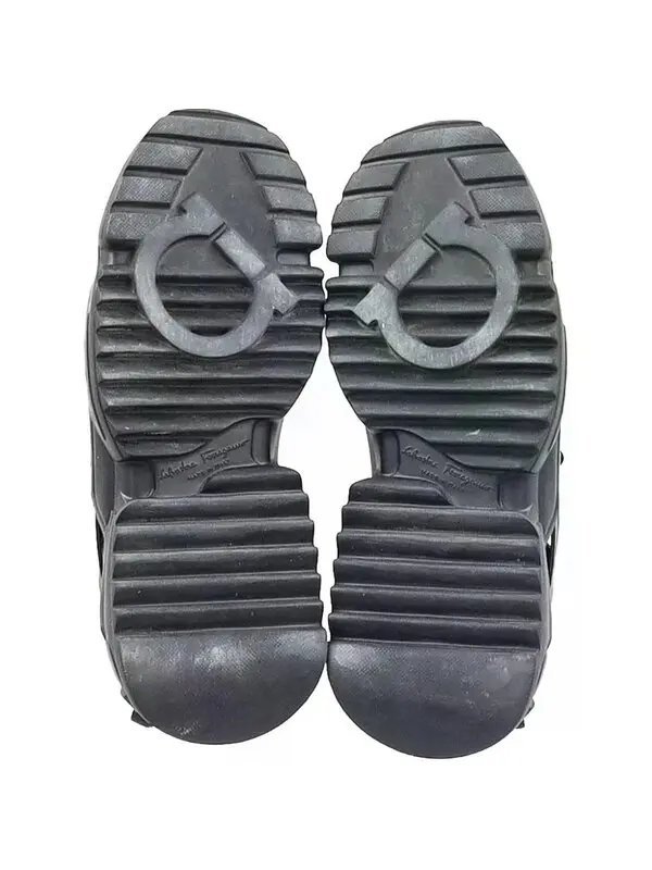 FERRAGAMO Raintop Cut-out Detail Leather Sneakers