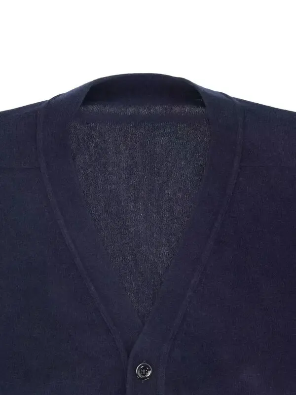 FORTELA V-neck Button Cardigan - Blue