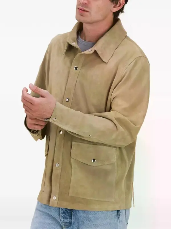 FORTELA Patch-pocket Suede Jacket