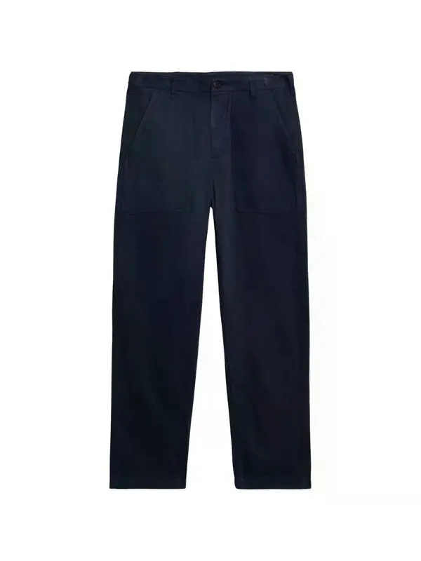 FORTELA Patch-pocket Herringbone Trousers